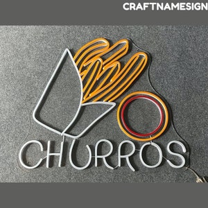 Churros Neon Sign, Spanish Churros Led Sign, Custom Neon Sign, Spanish ...