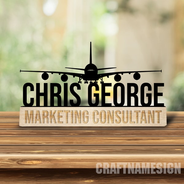 Desk Name Plate - Etsy