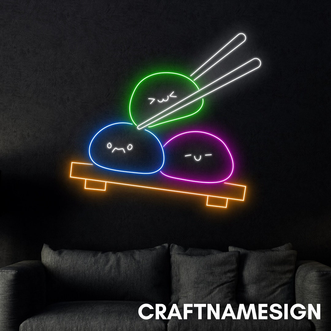 Mochi Cakes Neon Sign, Japanese Mochi Led Sign, Custom Neon Sign ...