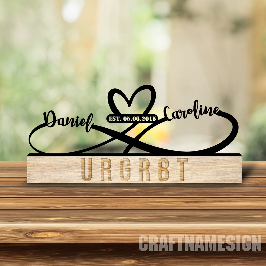 Custom You Are Great Desk Name Plate, Metal Nameplate for Desk, Love ...