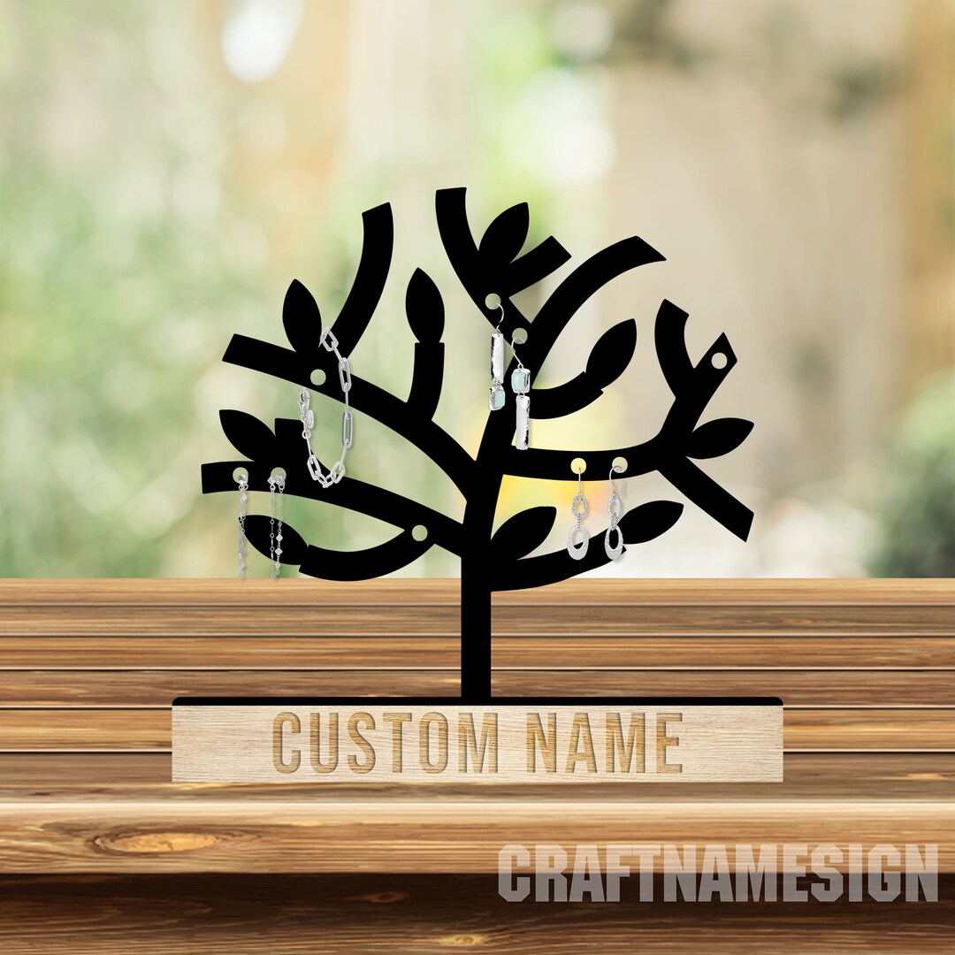 Custom Jewelry Tree Jewelry Hanger Stainless Steel Necklace Hanger Ring ...