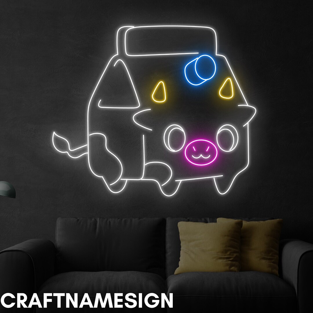 Milk Cow Neon Sign, Milk Cow Led Sign, Custom Neon Sign, Milk Cow Store ...