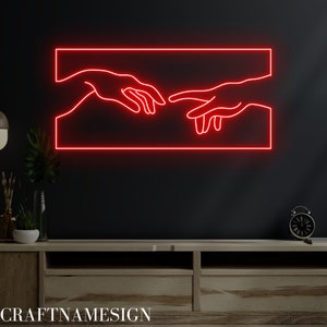 Hand of God Neon Sign, Hand of God Led Sign, Custom Neon Sign ...