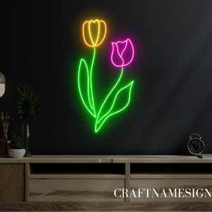 Flowers Neon Sign, Flower Shop Neon Sign, Custom Neon Sign, Flower ...