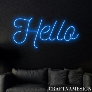 Hello Neon Sign, Hello Led Sign, Custom Neon Sign, Beauty Clinic Sign ...