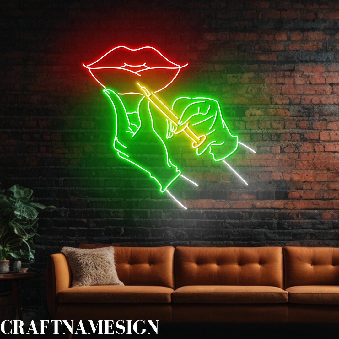 Lips Botox Injections Neon Sign, Botox Filler Spa Led Sign, Custom Neon ...