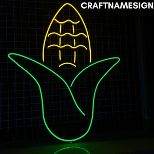 Corn Neon Sign, Corn Neon Sign, Custom Neon Sign, Corn Lover Gifts ...