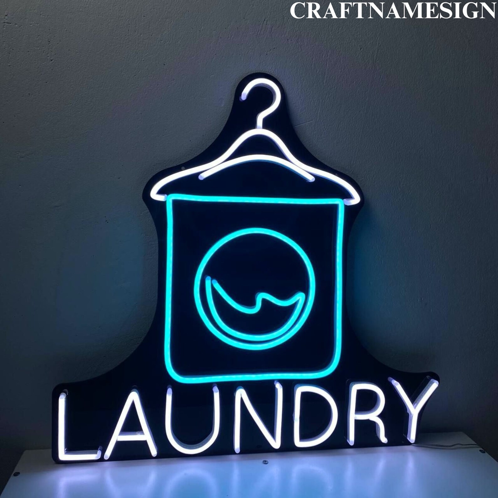 Open Laundry Service Neon Sign, Laundry Room Decor Led Sign, Custom ...