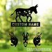 Personalized Metal Donkey Wind Chime, Custom Metal Farmhouse Garden ...