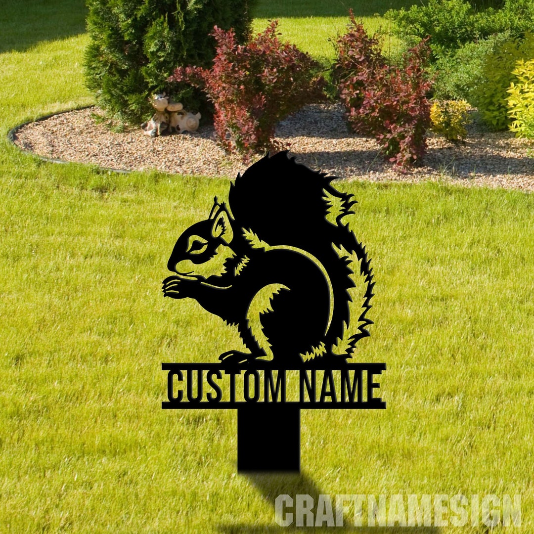 Custom Squirrel Memorial Stake, Squirrel Loss, Grave Marker, Sympathy ...