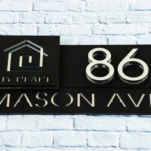 Custom House Number Sign, Number Box, Personalized Address Plaque ...