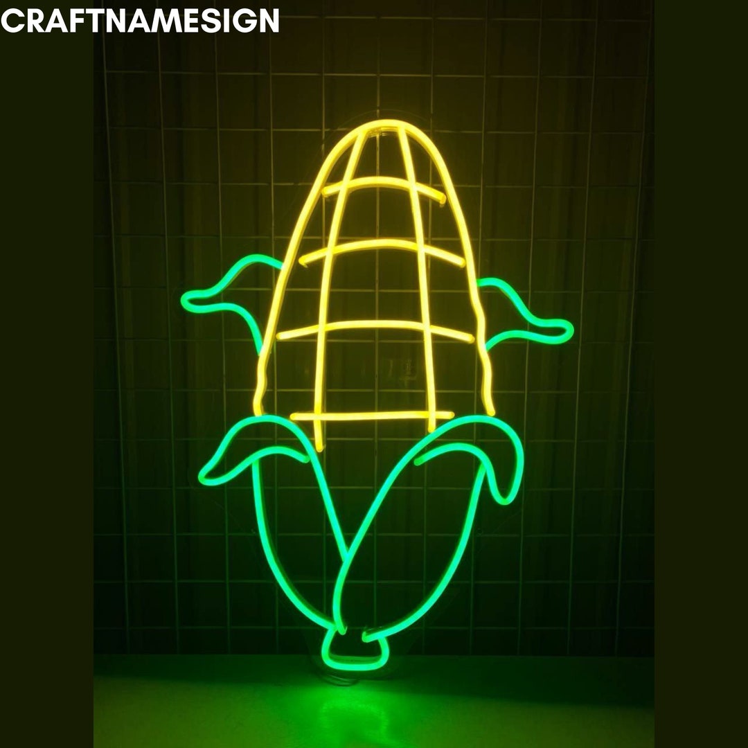 Corn Neon Led Sign for Vegetable Market Decor, Custom Neon Sign, Corn ...