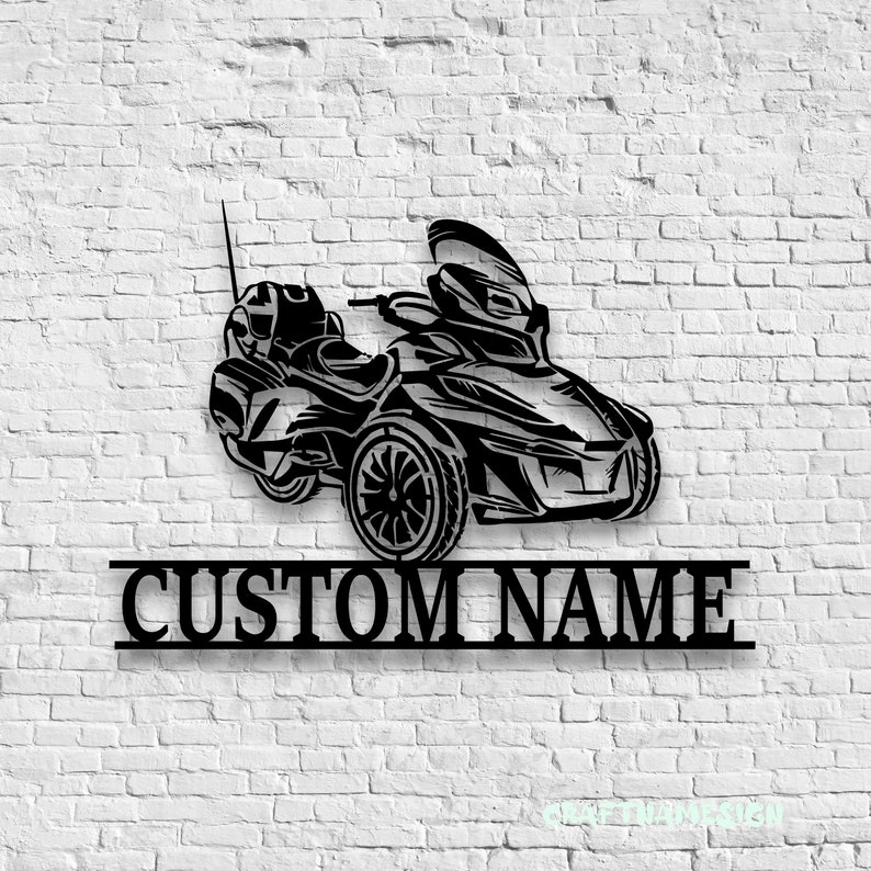Custom Spyder Metal Wall Art LED Lights Personalized Dirt Bike - Etsy