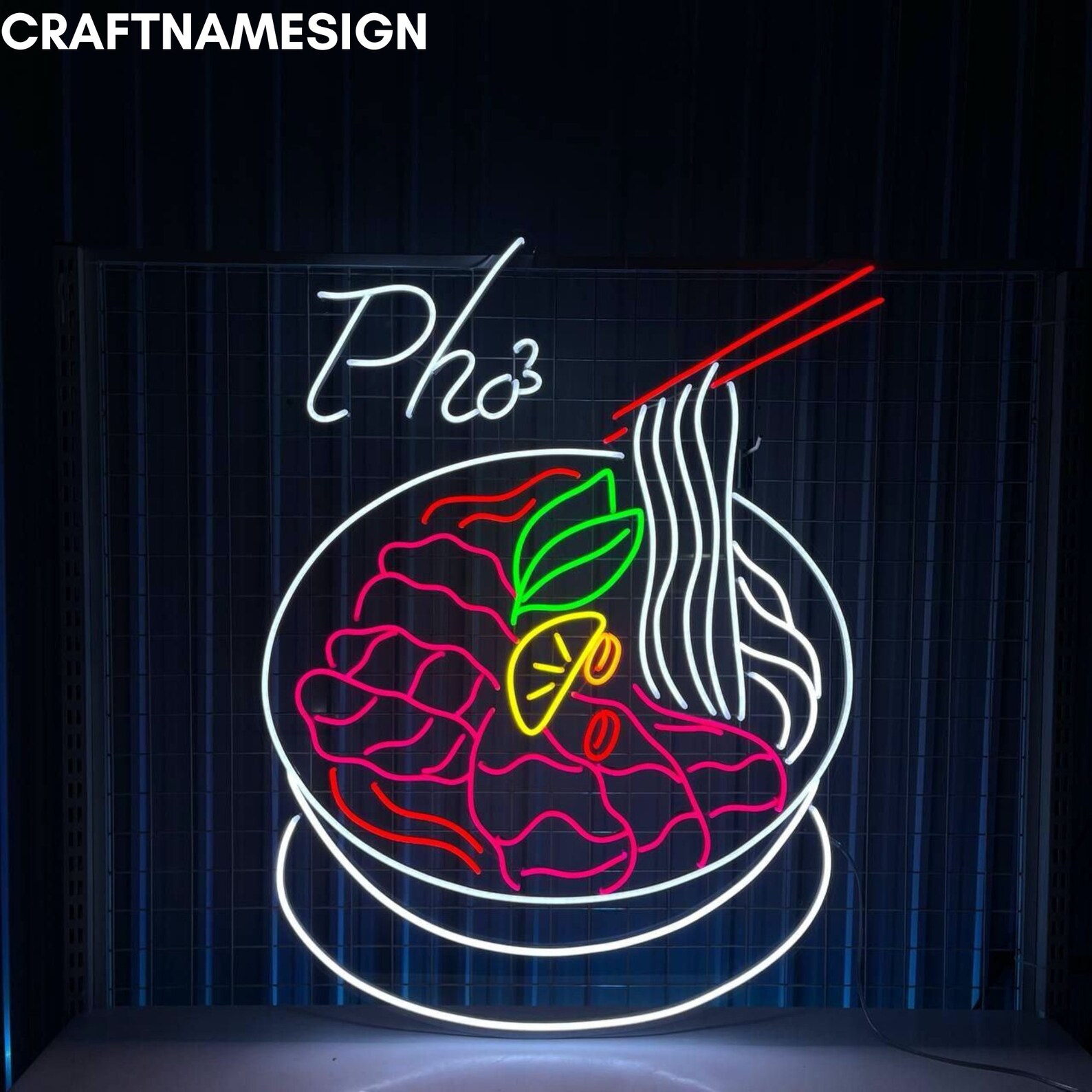 Beef Phở Open Led Sign, Traditional Pho Neon Sign, Custom Neon Sign ...