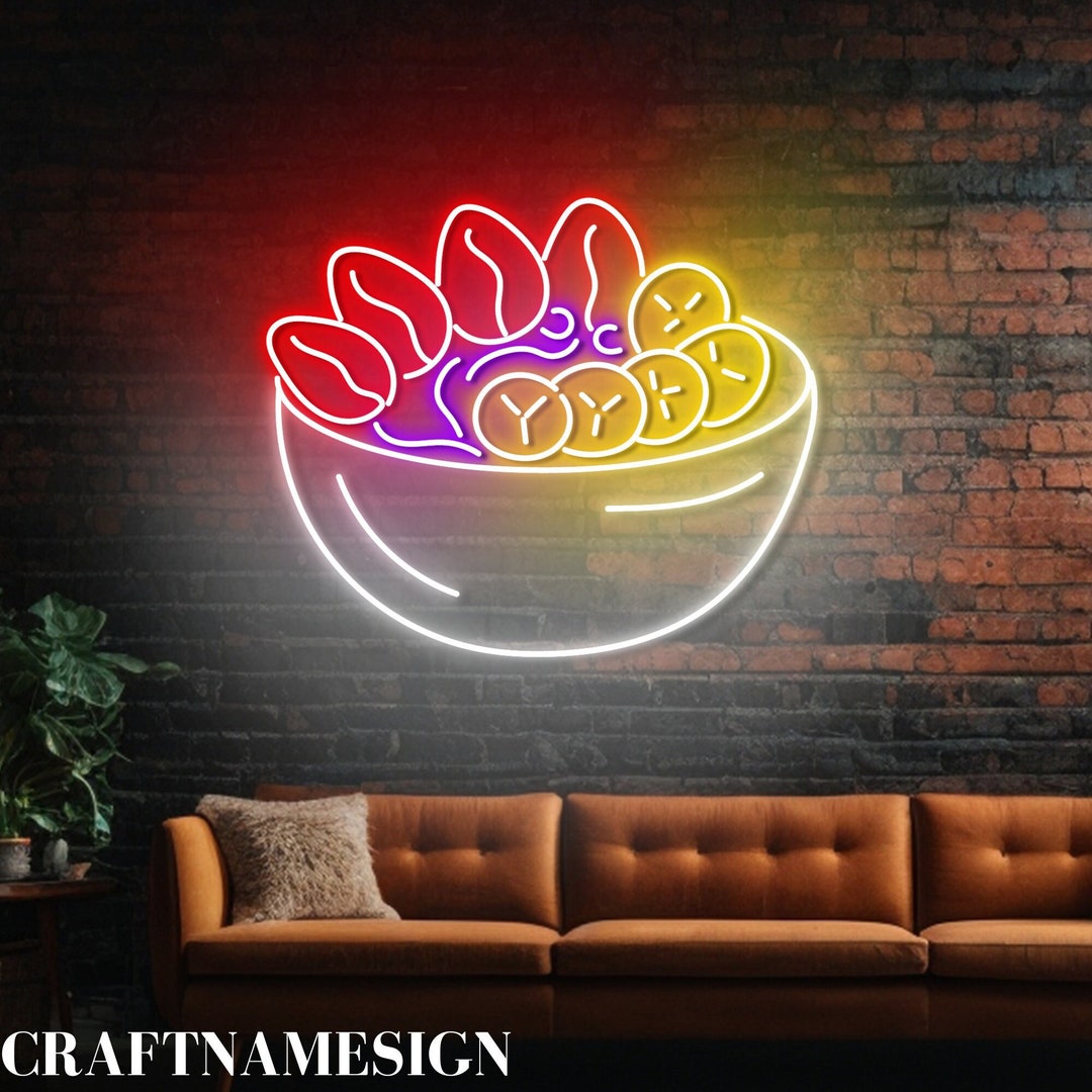 Healthy Fruit Acai Neon Signs, Fruit Acai Bowl Led Signs, Custom Neon ...