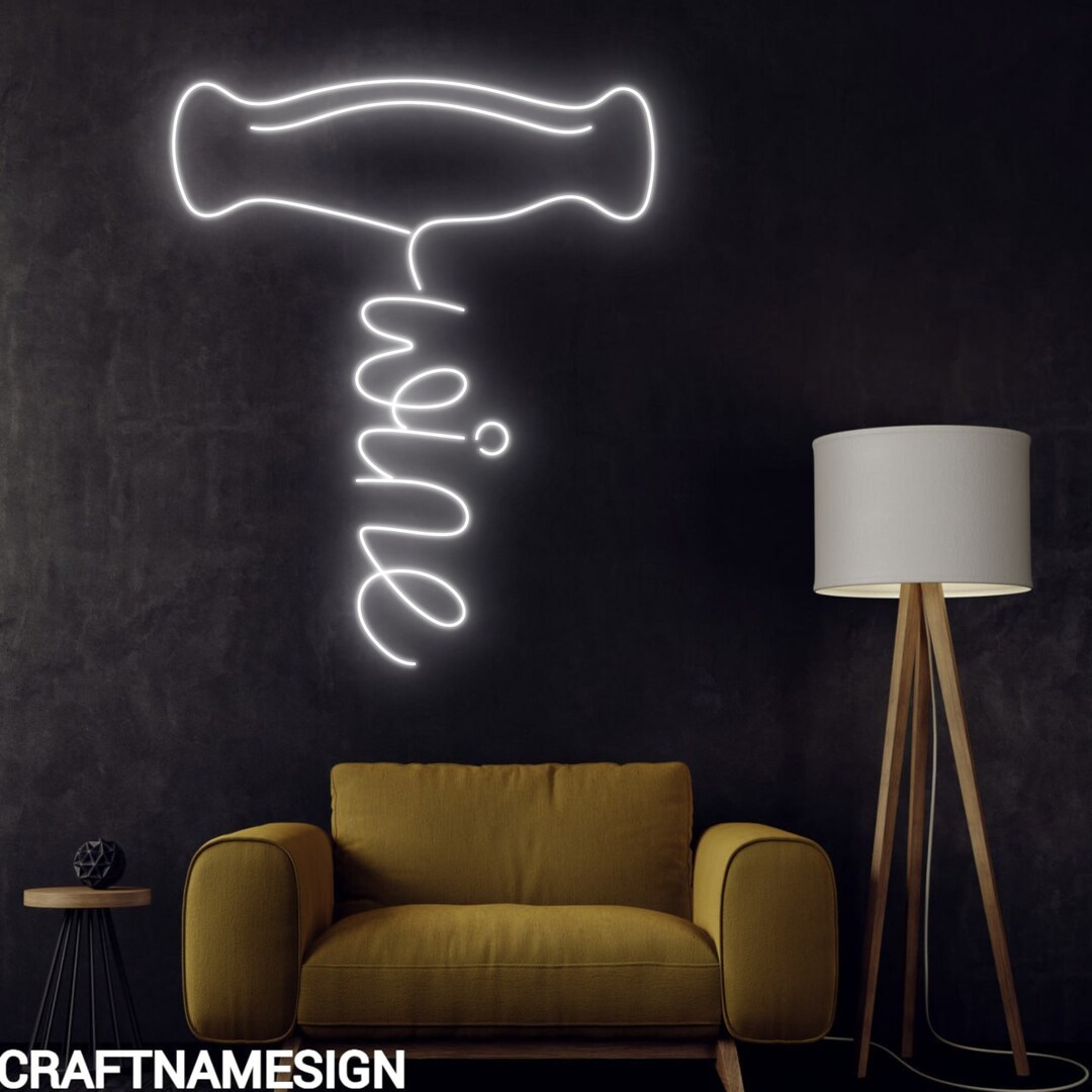 Cold Drink Led Sign, Wine Cold Drink Neon Sign, Custom Neon Sign, Wine ...