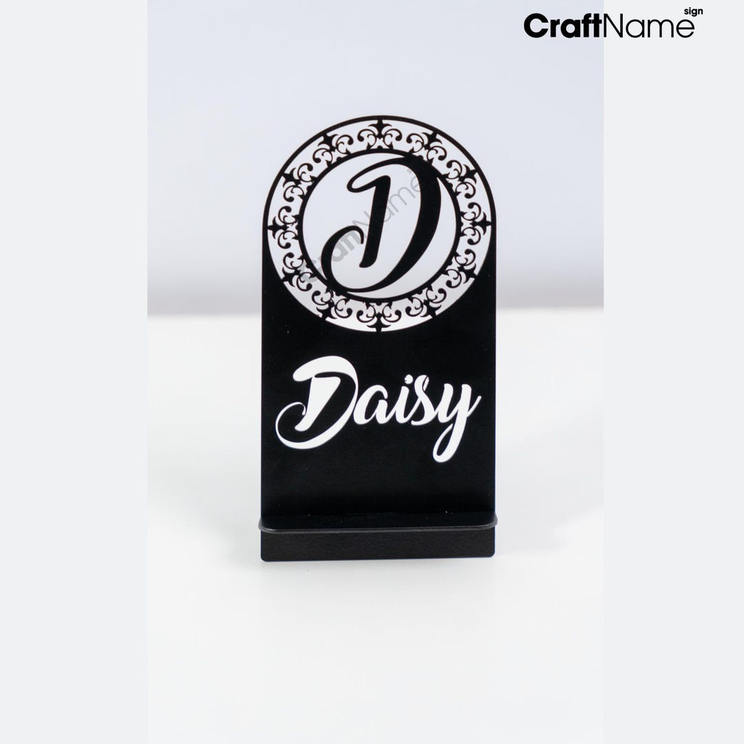Custom Name Metal Cell Phone Desk Holder, Minimalist Monogram Stand for ...