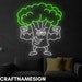 Broccoli Muscle Neon Sign, Broccoli Led Sign, Custom Neon Sign ...