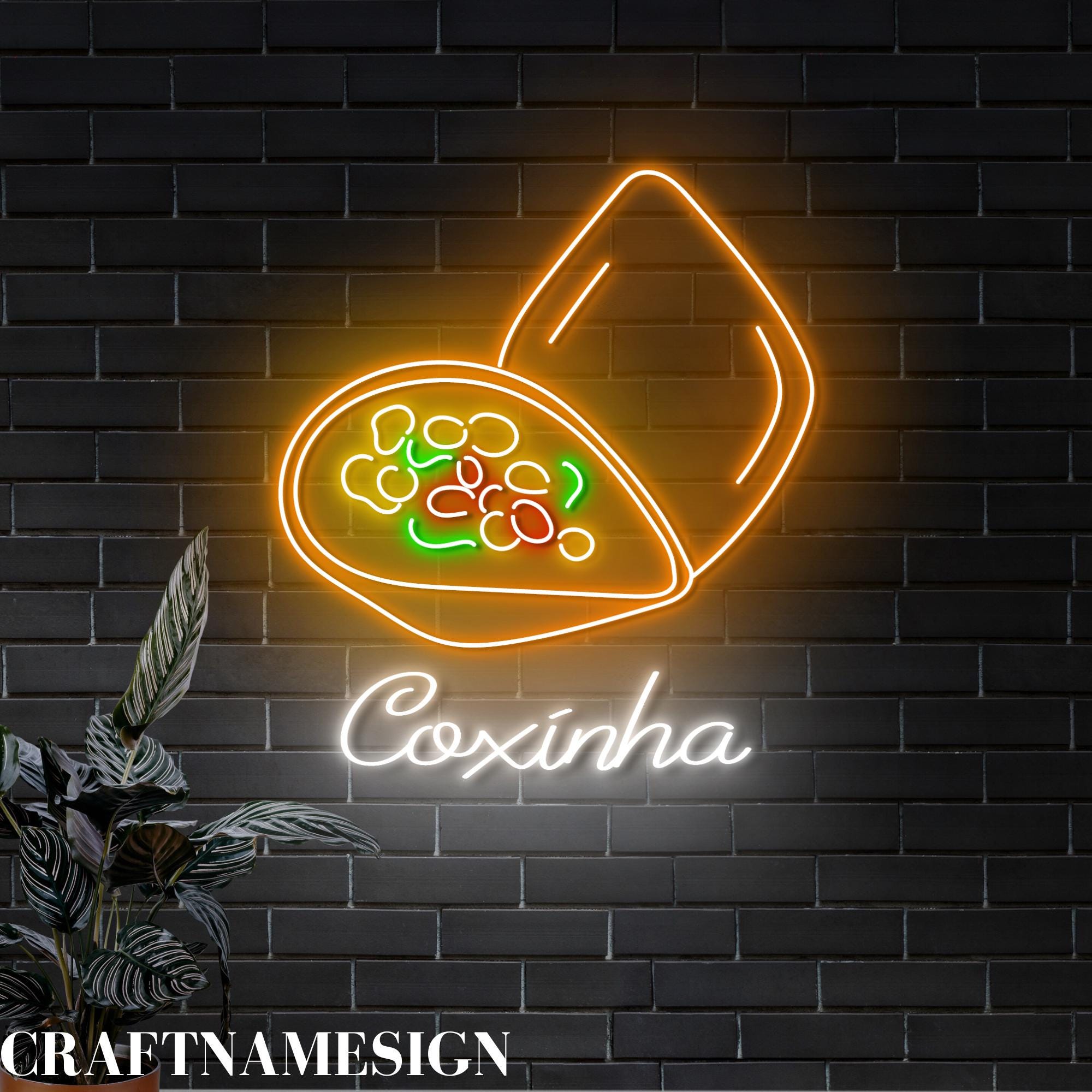 Brazil Coxinha Neon Sign, Coxinha Led Sign, Custom Neon Led Sign ...