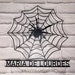 Custom Spider Web Metal Wall Art Led Light, Spider Web Sign, Halloween ...