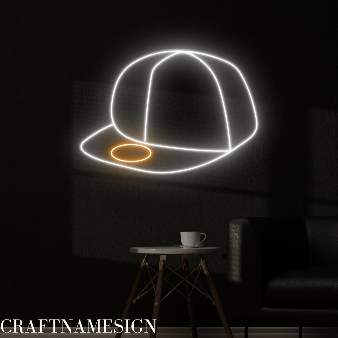 Snapback Neon Sign, Snapback Led Sign, Custom Neon Sign, Cap Store Wall ...