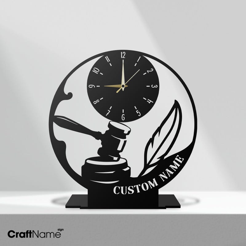 Unique Metal Table Clock - Etsy