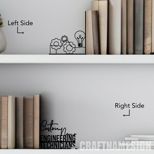 Personalized Bookend Engineering Technicians Decor, Custom Engineer ...