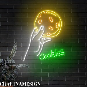 Cookies Led Sign, Open Cookies Bakery Neon Sign, Custom Neon Sign ...