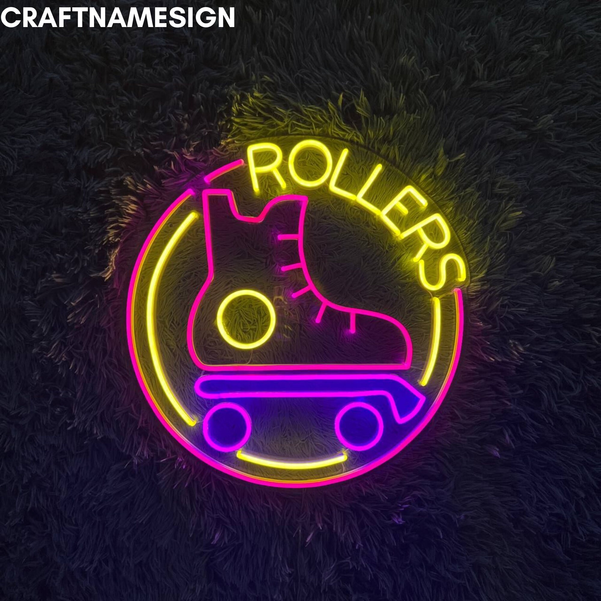 Rollers Led Sign, Roller Skates Shop Neon Sign, Custom Neon Sign ...