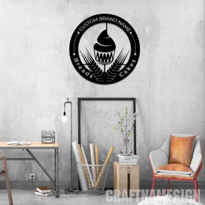 Custom Outdoor Metal Sign for Bakery Store, Shop Signage, Business Logo ...