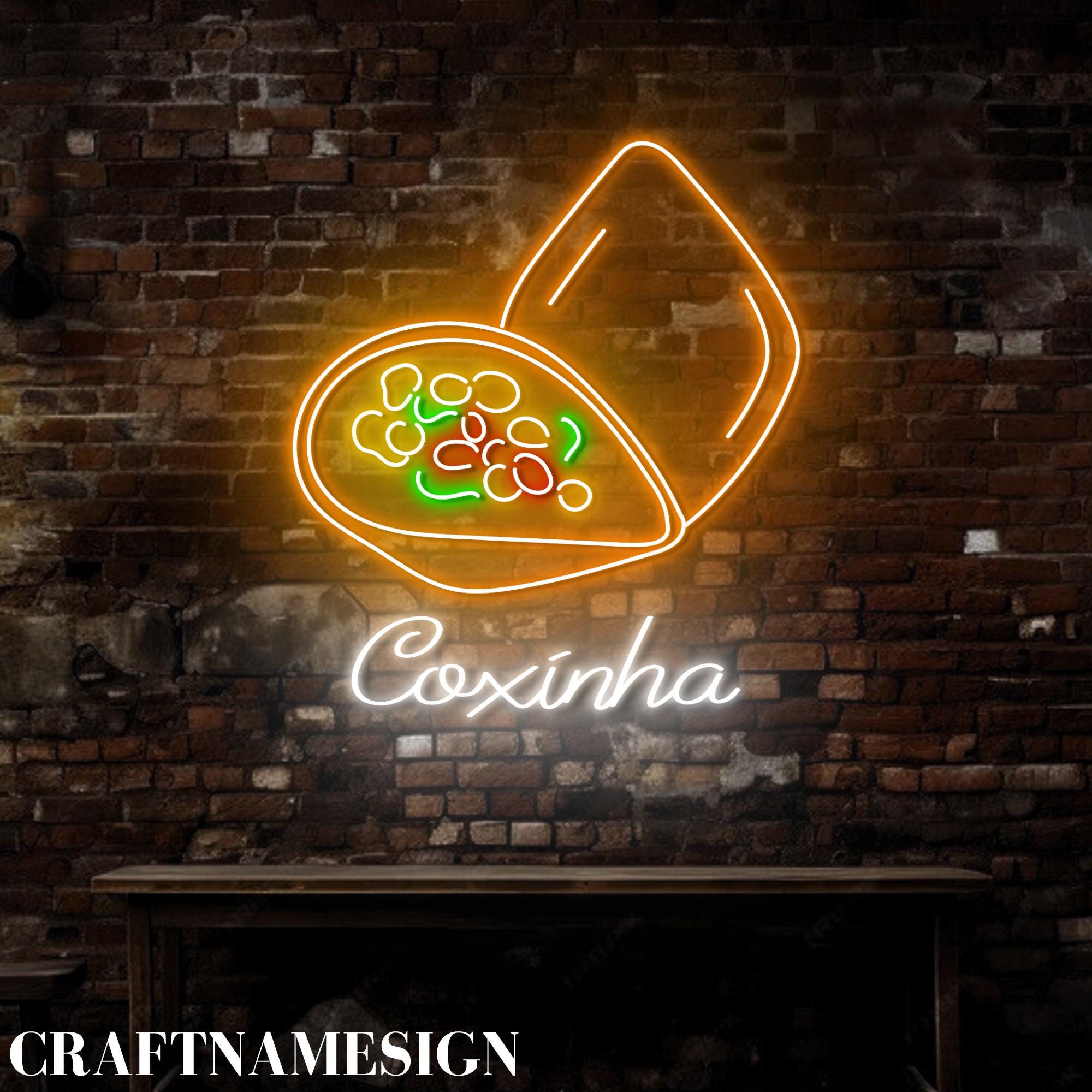 Brazil Coxinha Neon Sign, Coxinha Led Sign, Custom Neon Led Sign ...