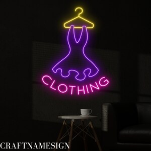Woman Clothing Shop Neon Sign, Clothing Boutique Led Sign, Custom Neon ...