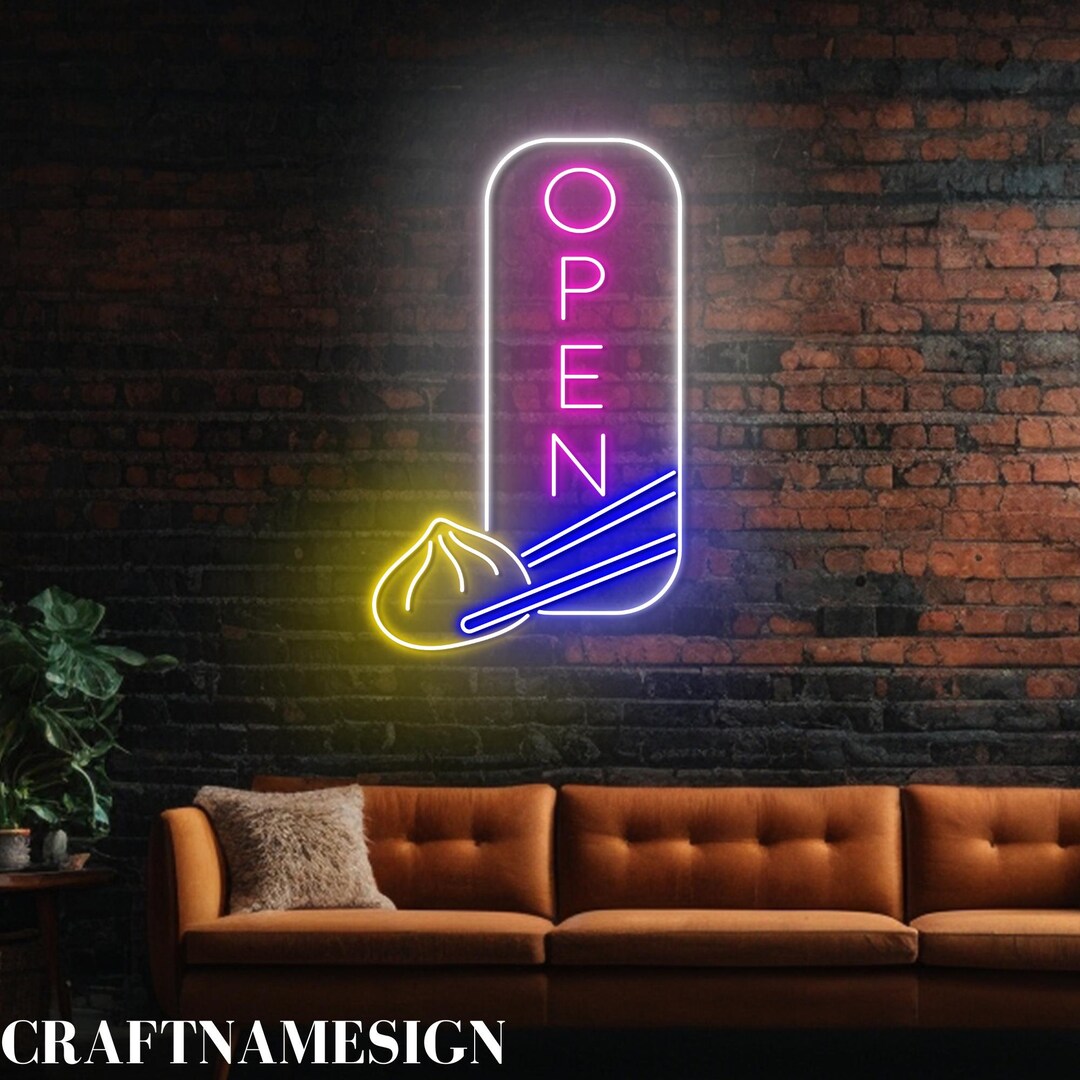 Open Dim Sum Restaurant Neon Sign, Dim Sum Led Sign, Custom Neon Sign ...