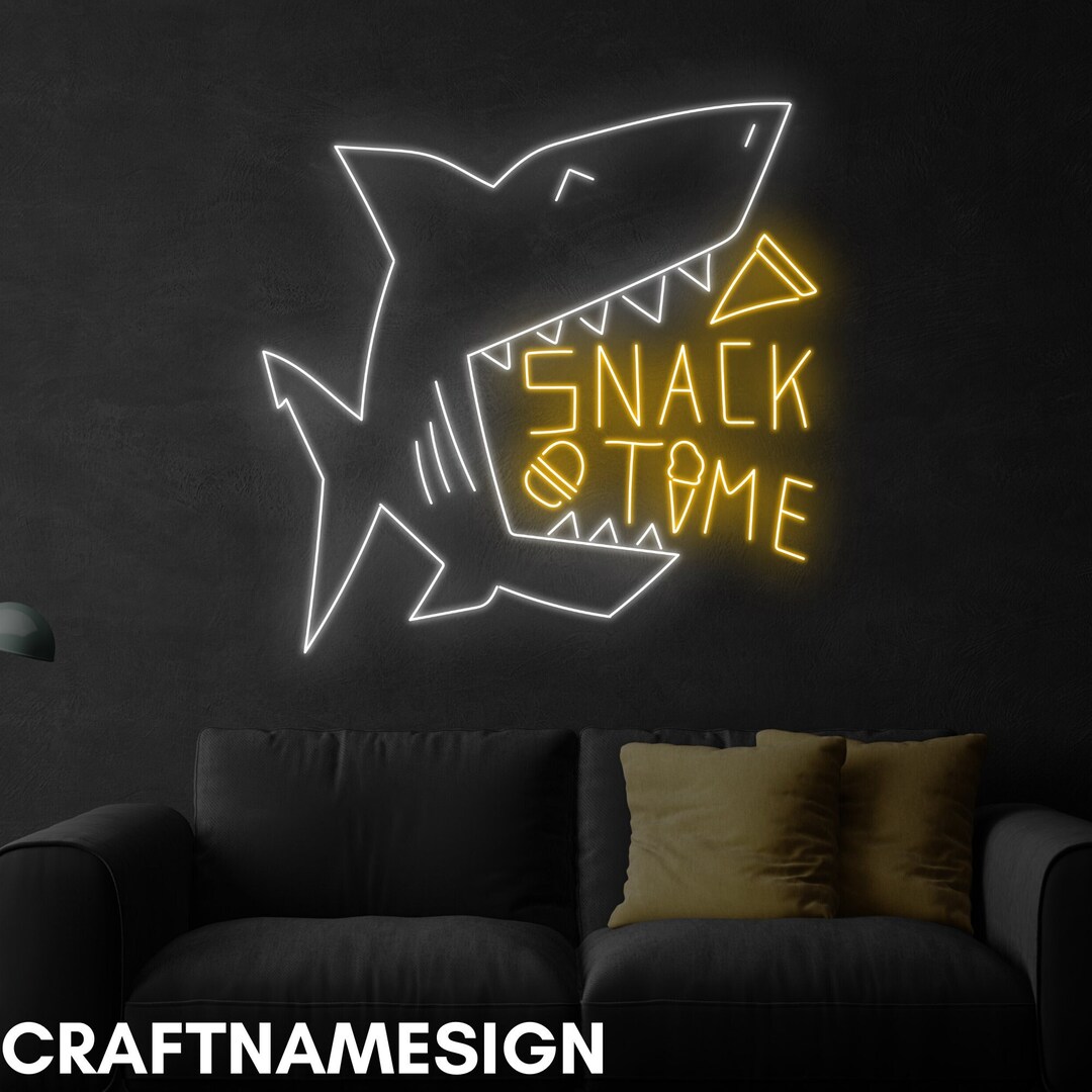 Snack Time Neon Sign, Snack Time Led Sign, Custom Neon Sign, Restaurant ...