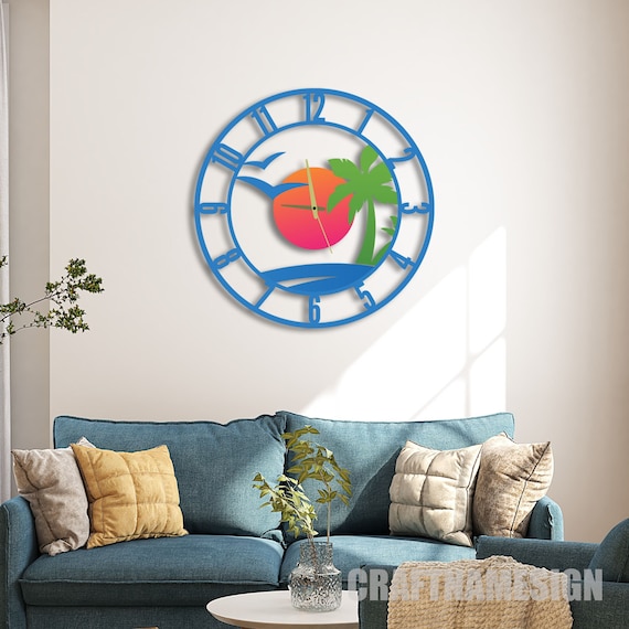 Palm Tree Outdoor Clock