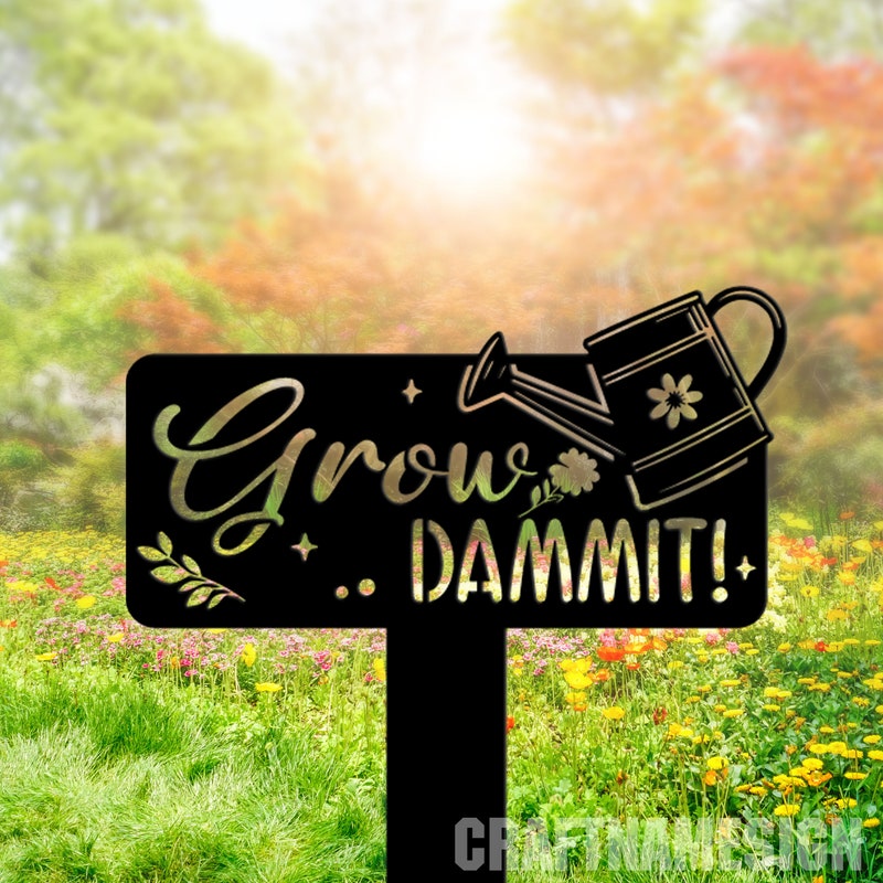 Grow Dammit - Etsy