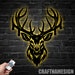 Custom Deer Hunting Metal Key Holder, Head Deer Decorative Key Holder ...