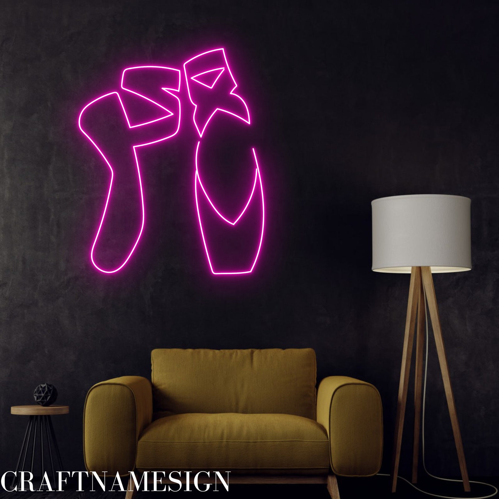 Ballet Shoes Neon Sign, Ballet Shoes Led Sign, Custom Neon Sign, Ballet ...