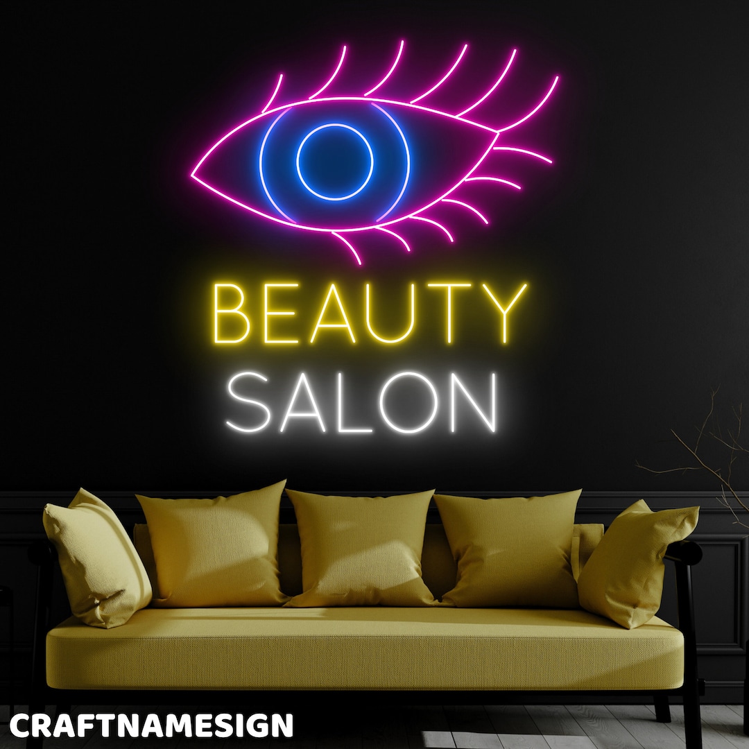 Beauty Salon Neon Sign, Nails Salon Led Sign, Custom Neon Sign ...