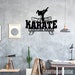 Custom Girl Karate Martial Arts Metal Wall Art With LED Light ...