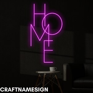 Home Neon Sign, Welcome Home Led Sign, Custom Neon Sign, House Warming ...