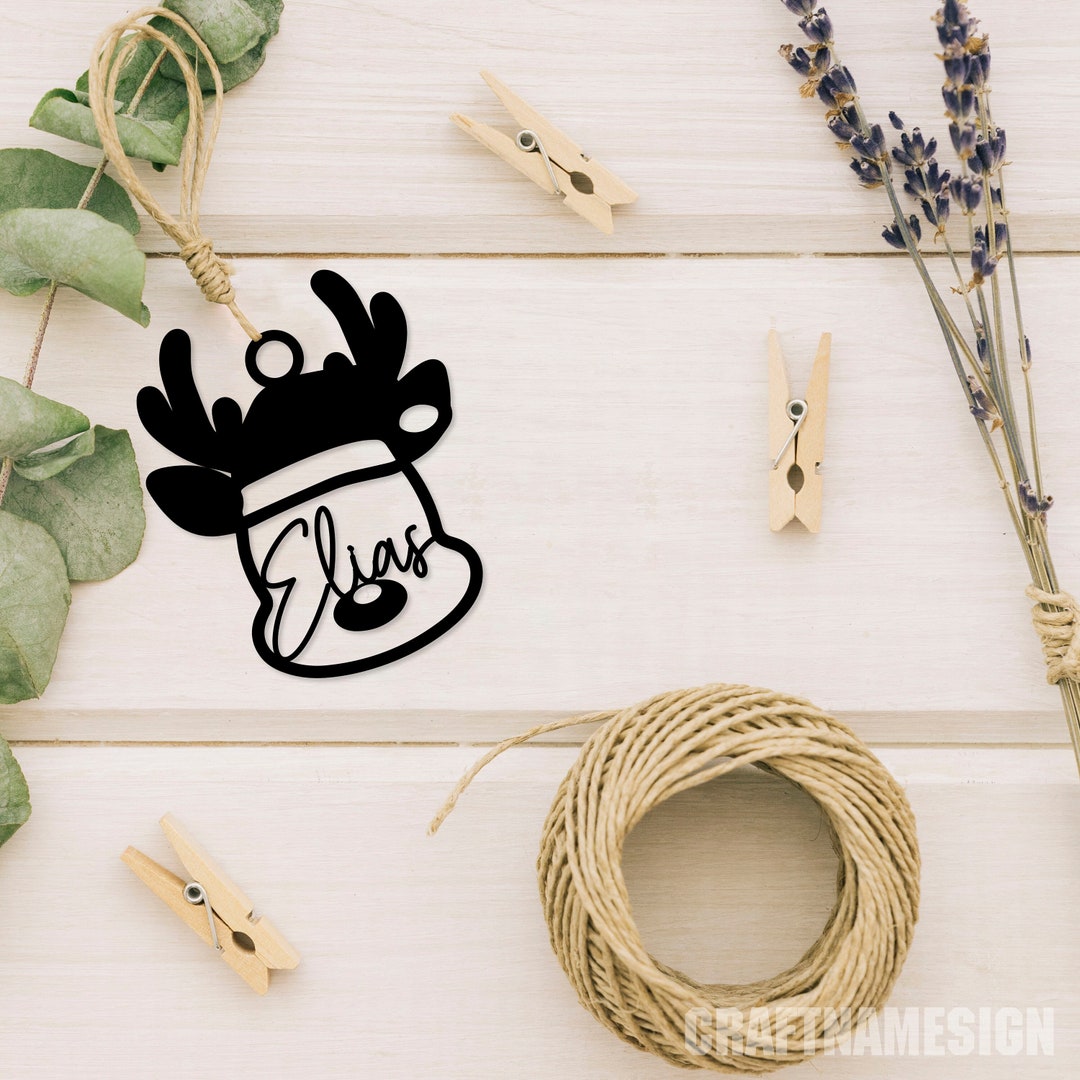 Personalized Reindeer 2023 Metal Ornament Custom Reindeer - Etsy
