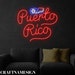Puerto Rico Neon Sign, US Puerto Rico Led Sign, Custom Neon Sign ...