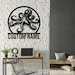 Custom Octopus Tentacles Metal Sign, Octopus Metal LED Decor ...