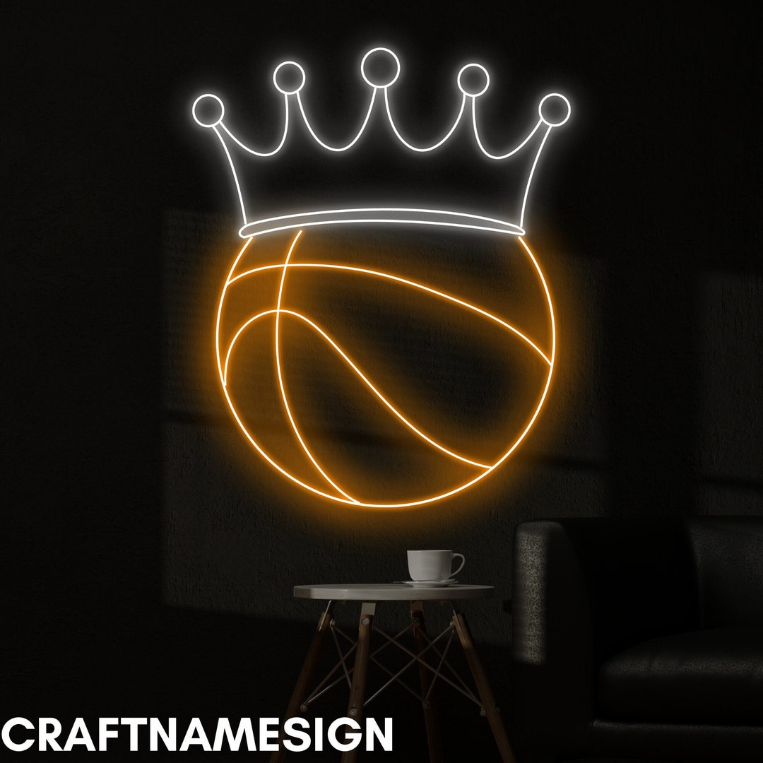 Basketball King Neon Sign, Basketball Led Sign, Custom Neon Sign, Sport ...