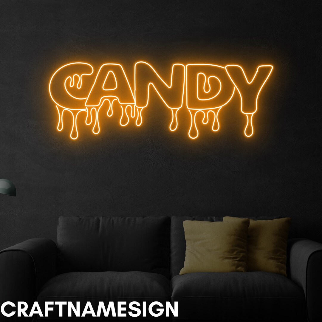 Sweet Candy Neon Sign, Sweet Candy Led Sign, Custom Neon Sign, Candy ...