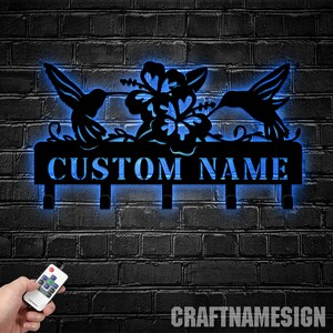 Custom Hummingbird Metal Key Holder, Hummingbird Decorative Key Holder ...