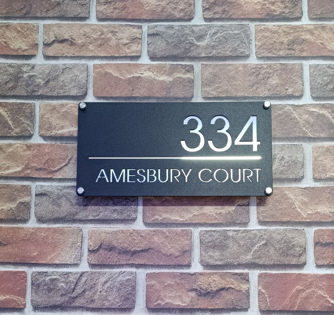 Custom House Number Sign, Number Box, Personalized Address Plaque ...