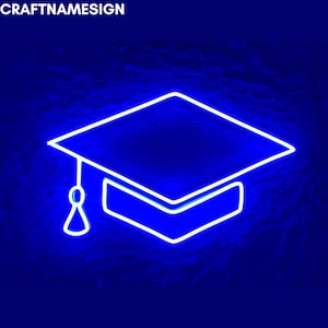 Graduation Cap Neon Sign, Graduation Cap Led Sign for Graduation Party ...