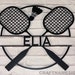 Personalized Badminton Racket Metal Wall Art LED Light - Custom ...